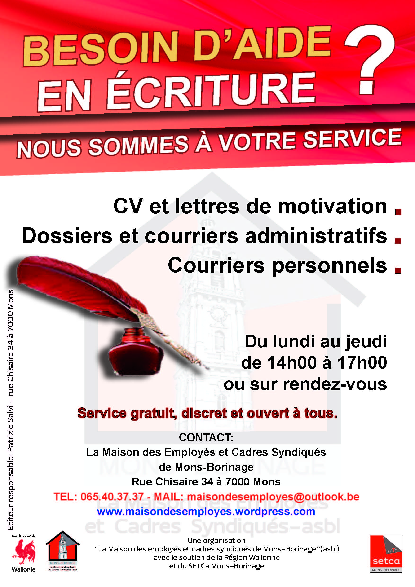 Aide à l’écriture | La Maison des Employes